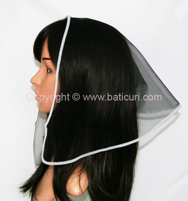 #30-02 Triangular Straight edge-Black/white — Continental Textiles